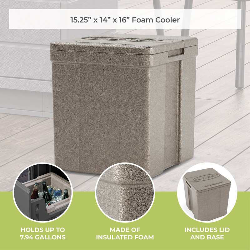 Suncast 7.96 Quarts Handheld Cooler , Dark Gray | Wayfair