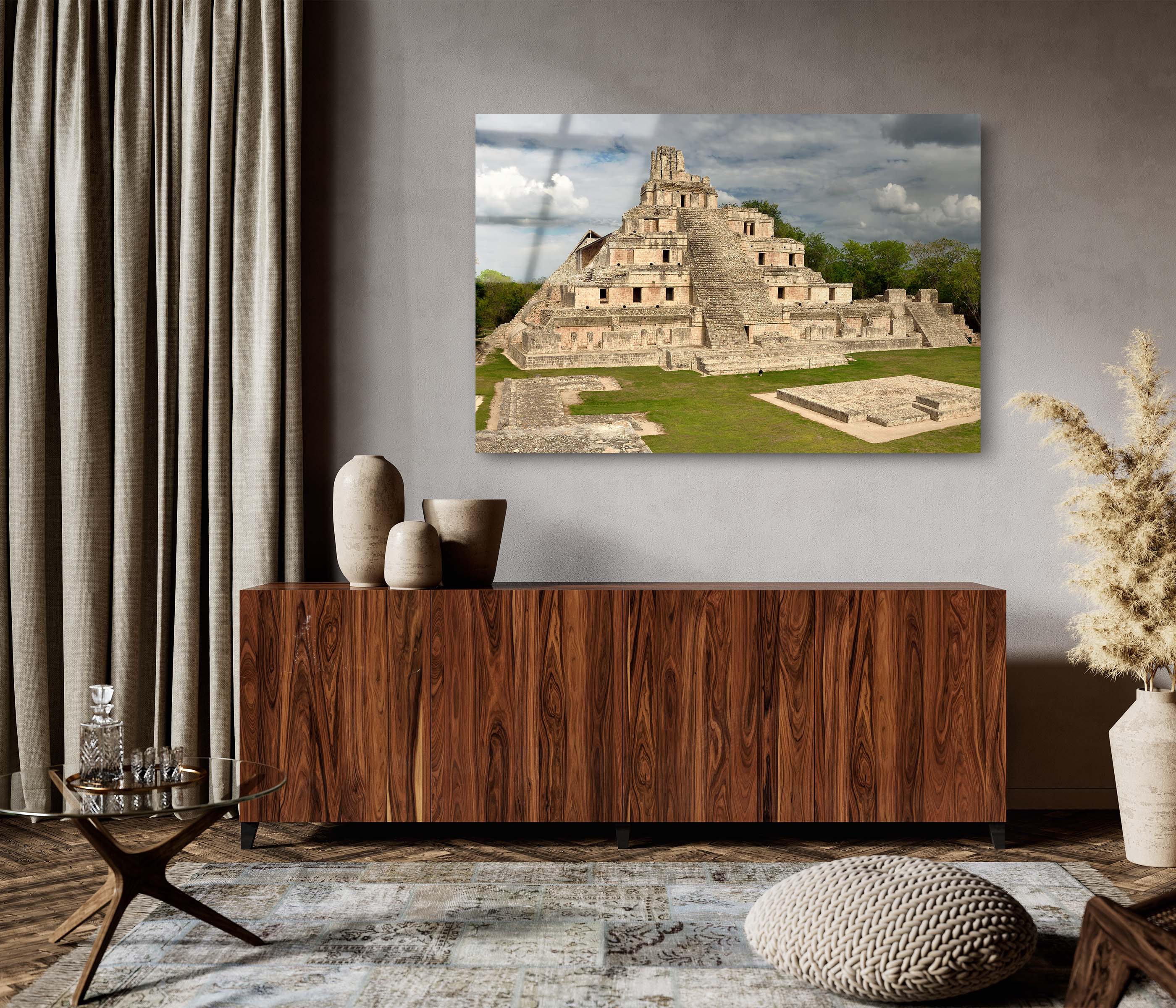 Latitude Run® Edzna Mayan Ruins, Mesoamerican Architecture, Acrylic ...