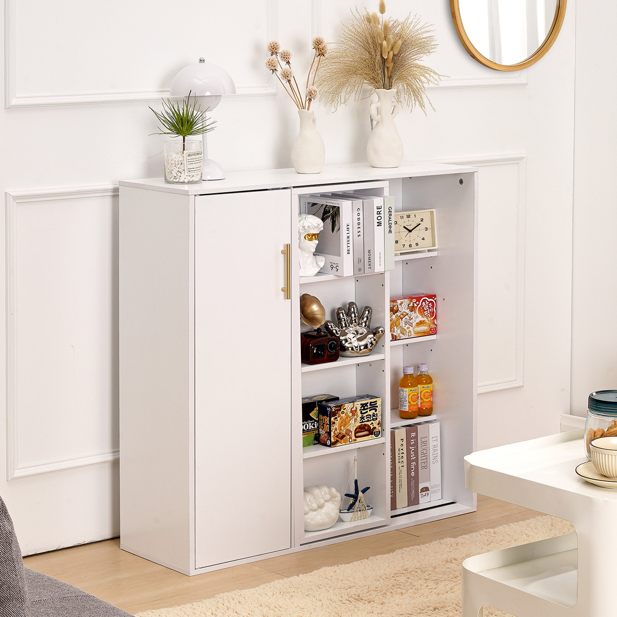 Ebern Designs Small Kitchen Pantry Storage Cabinet, 36" Pantry Cabinets ...