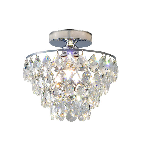House of Hampton® Mini Crystal Chandelier Ceiling Light Small, Modern ...