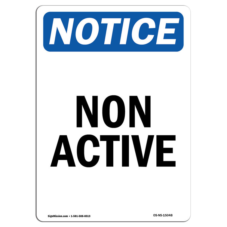 SignMission Non Active Sign | Wayfair