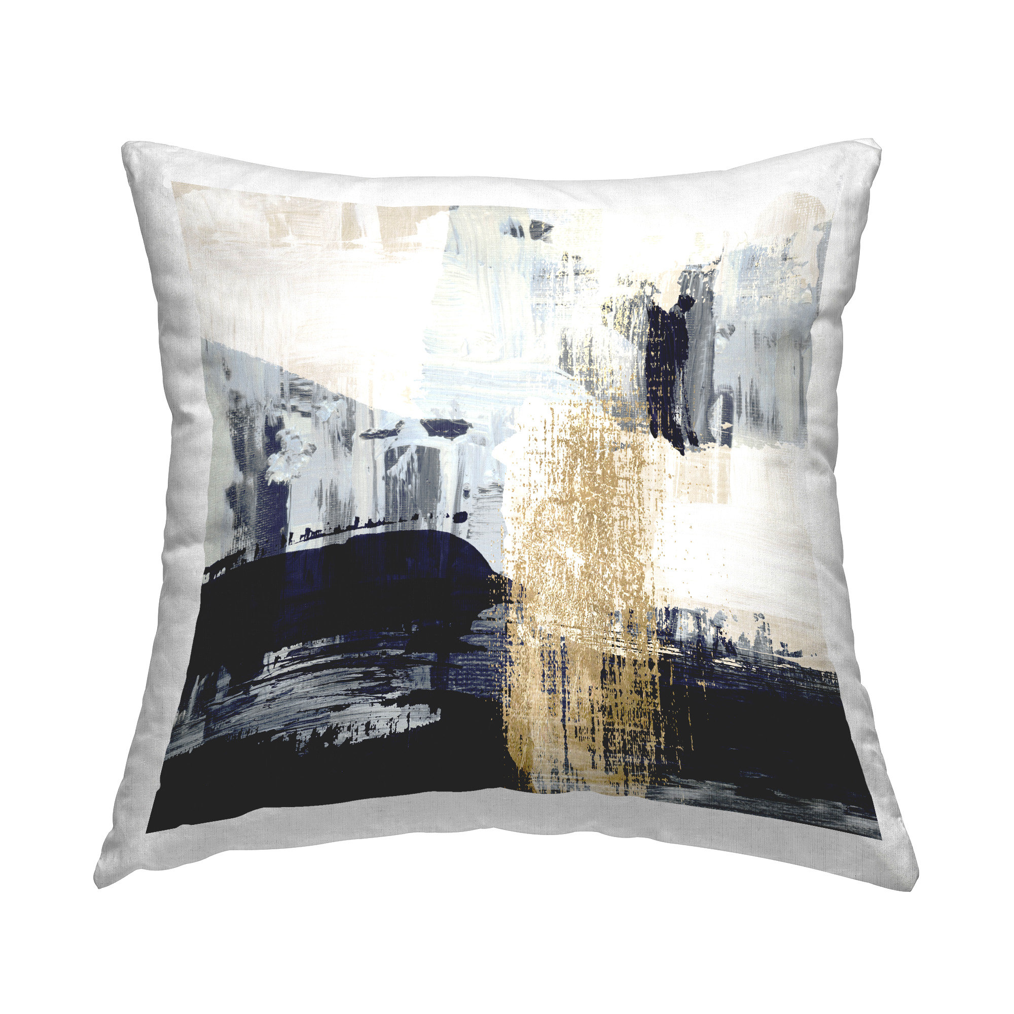 Stupell Industries Paint Stroke Abstract Decorative Printed Throw ...