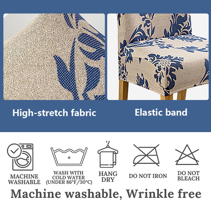 Red Barrel Studio® Box Cushion Dining Chair Slipcover | Wayfair