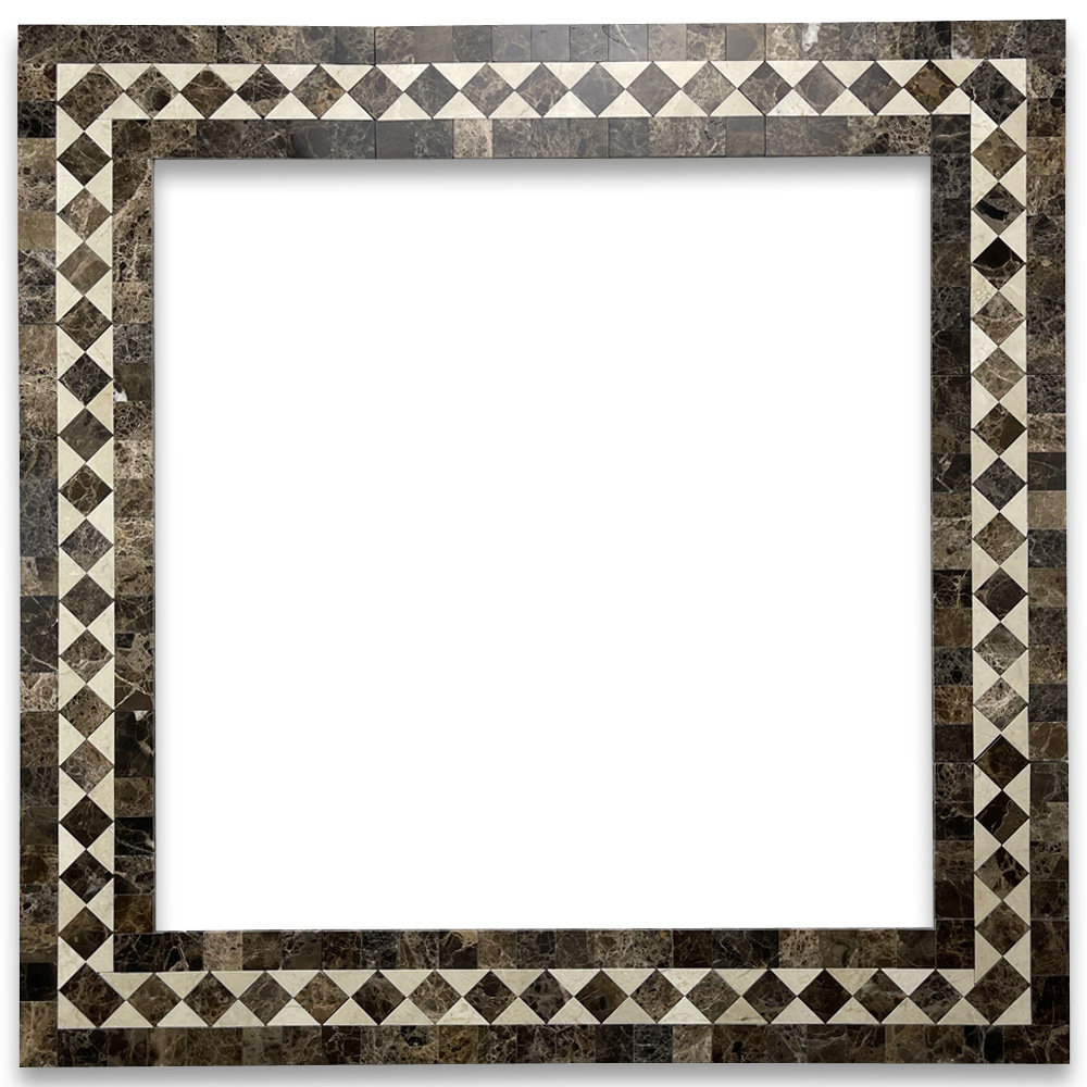 Marble Online 12" x 4" Marble Listello Tile in Beige/Brown - Wayfair Canada