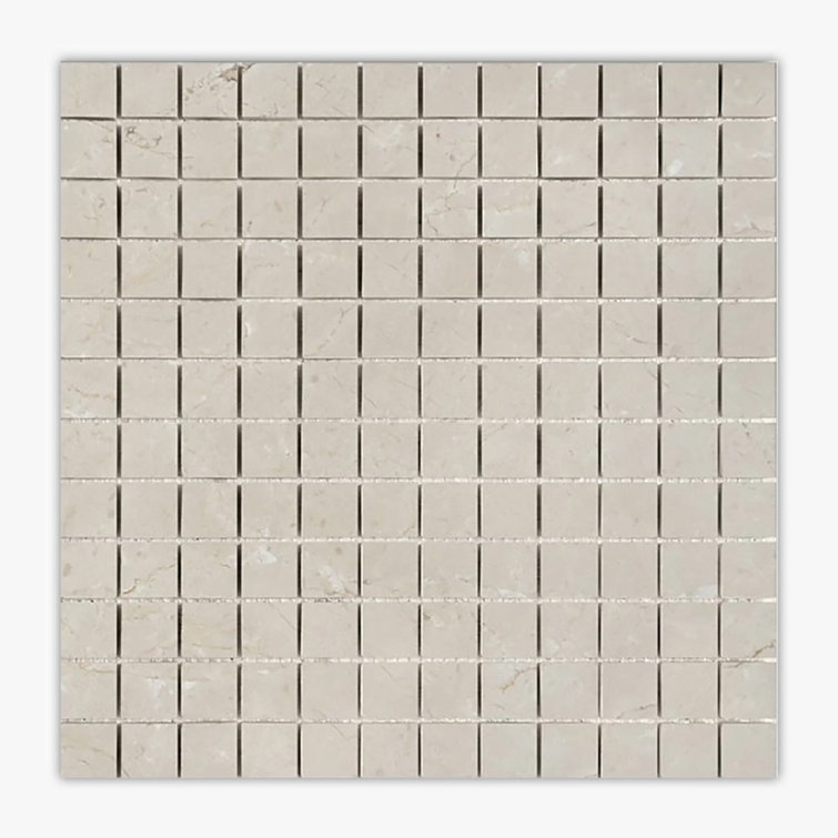 Direct Stone Source 1" x 1" Marble Grid Mosaic Wall & Floor Tile | Wayfair
