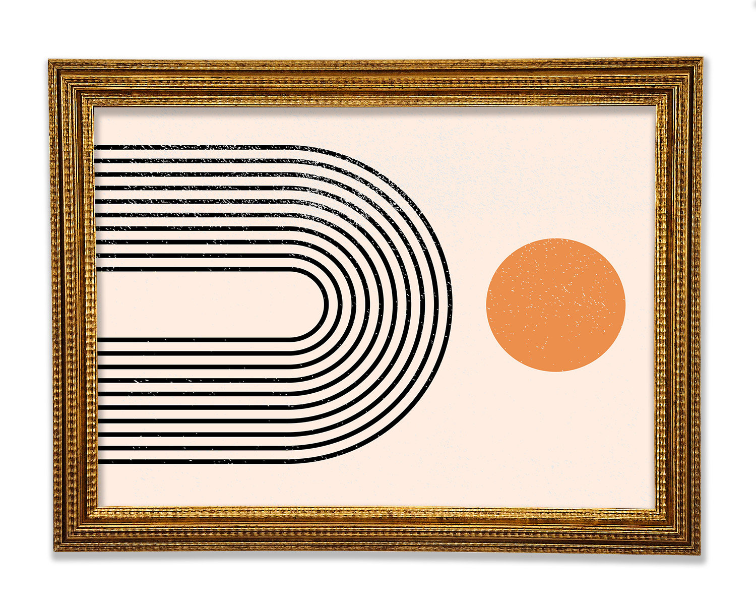 Mikado Living Semi Circle Pattern - Print | Wayfair.co.uk