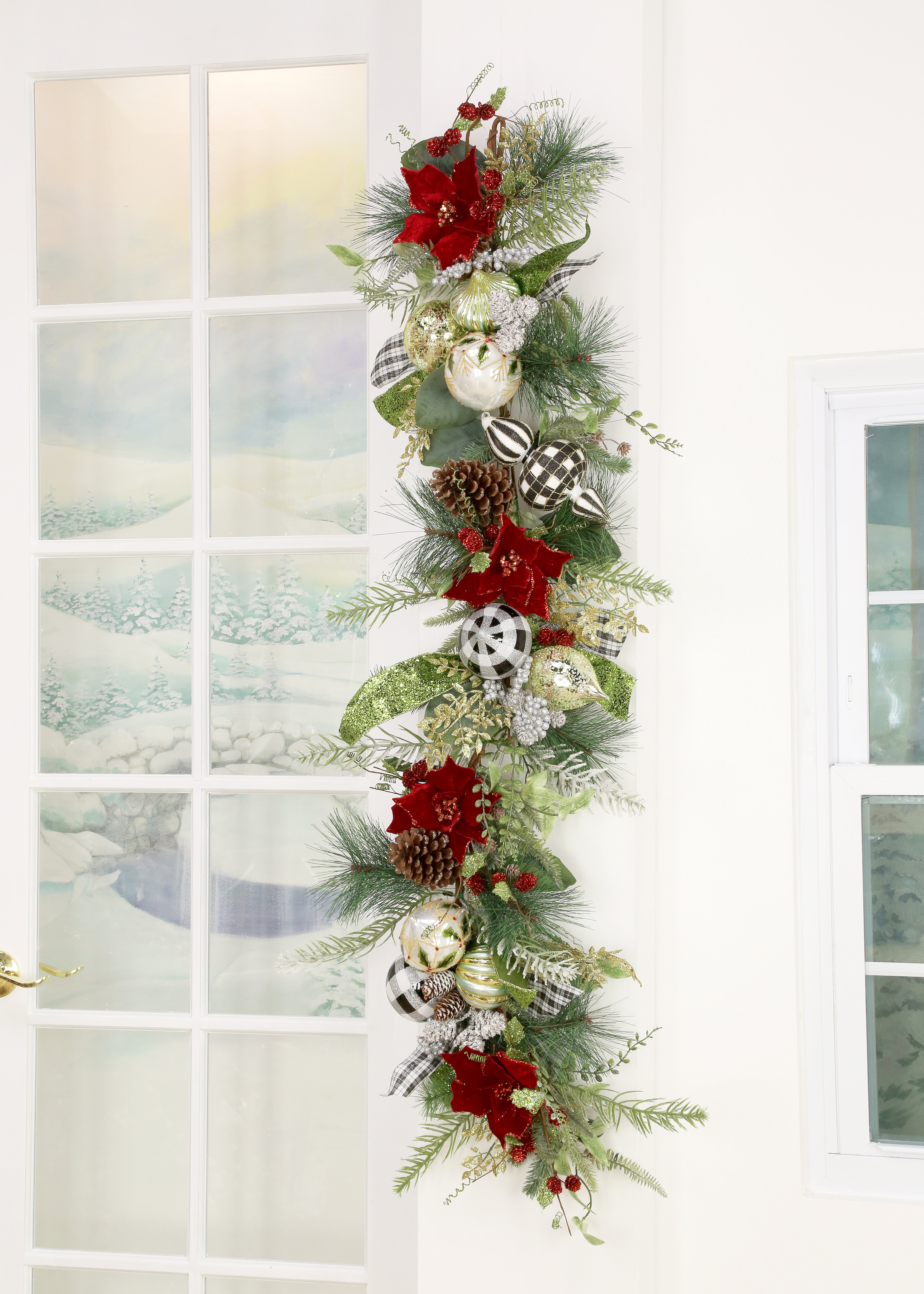 Mark Roberts Christmas 5' Classic Check Garland | Wayfair