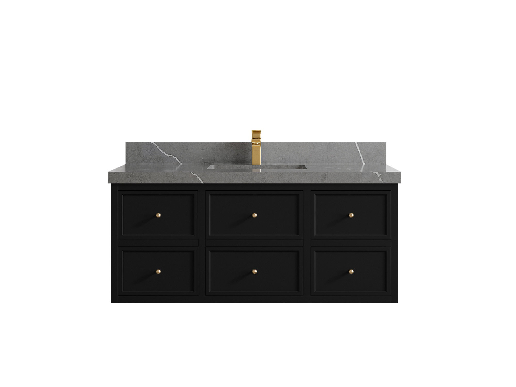 Willow Collections Roswell Floating 48'' Single Bathroom Vanity with ...