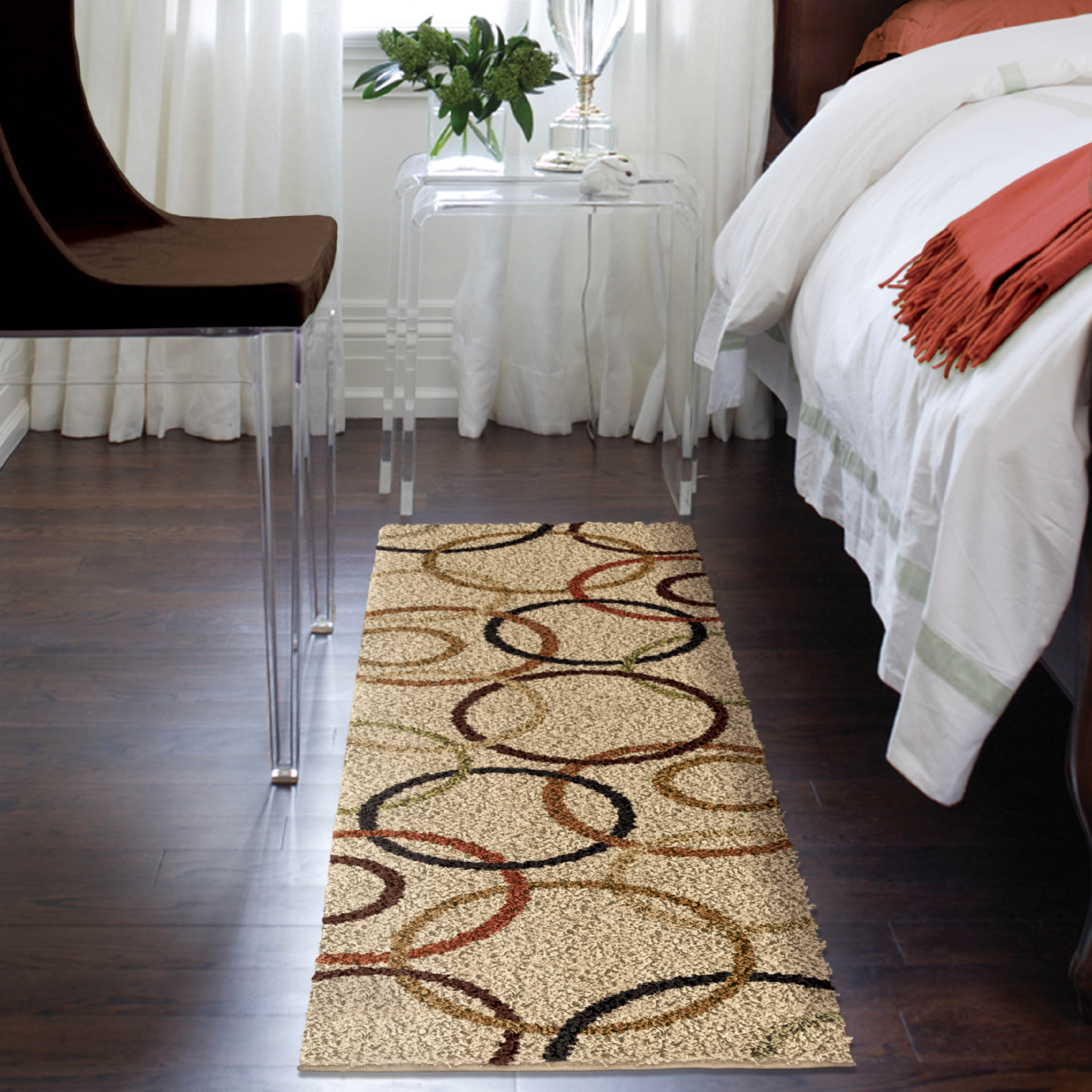 Latitude Run® Latitude Run Andre Geometric Bisque Stain Resistant Shag ...