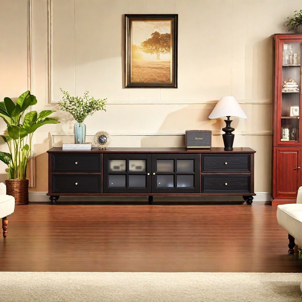 moonlight design French style retro solid wood frame TV stand | Wayfair