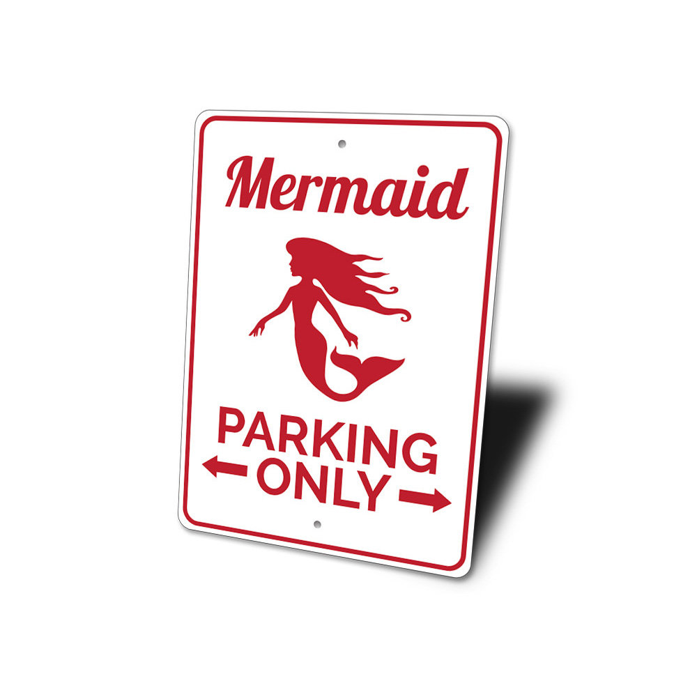 Lizton Sign Shop, Inc Mermaid Parking Aluminum Sign | Wayfair