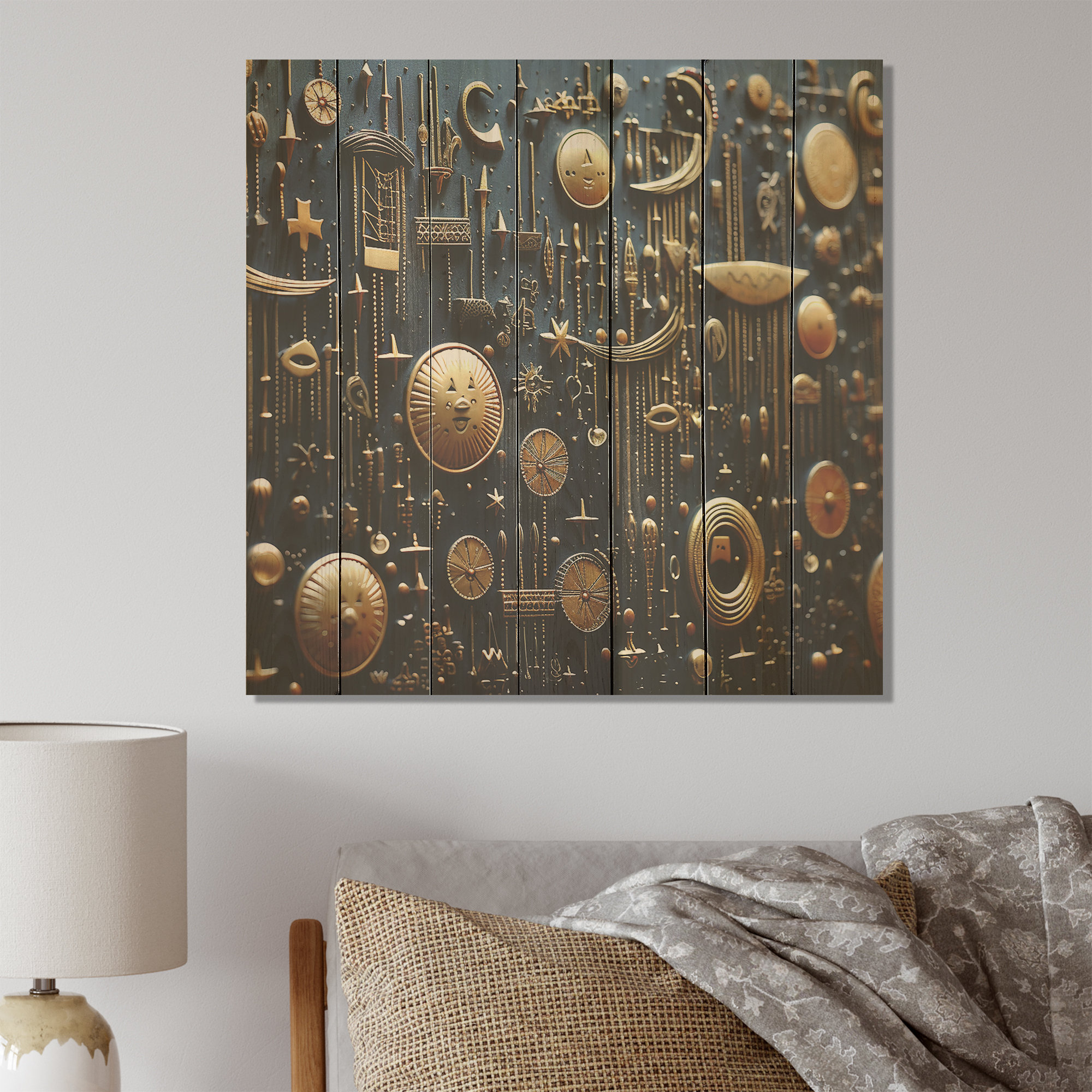 House of Hampton Gold And Green Deco Pottery Decor II - Cheetah Animal ...