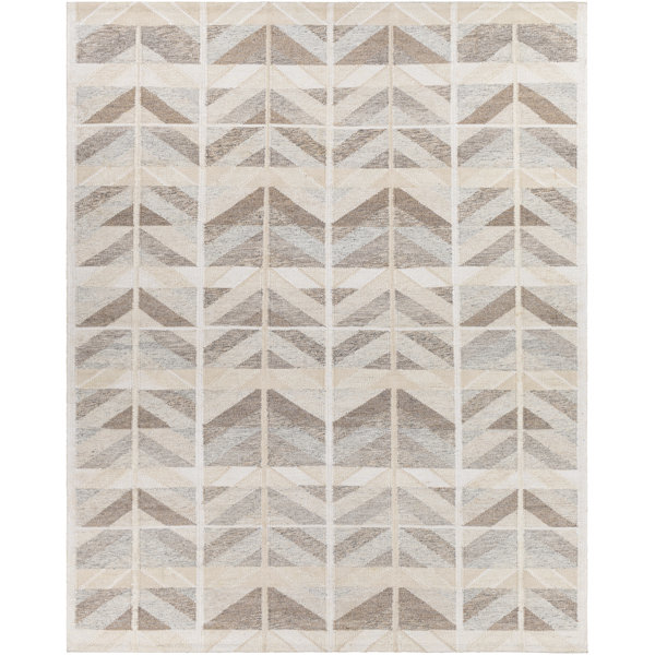 AllModern Kidus Hand Knotted Chevron Indoor Rug | Wayfair