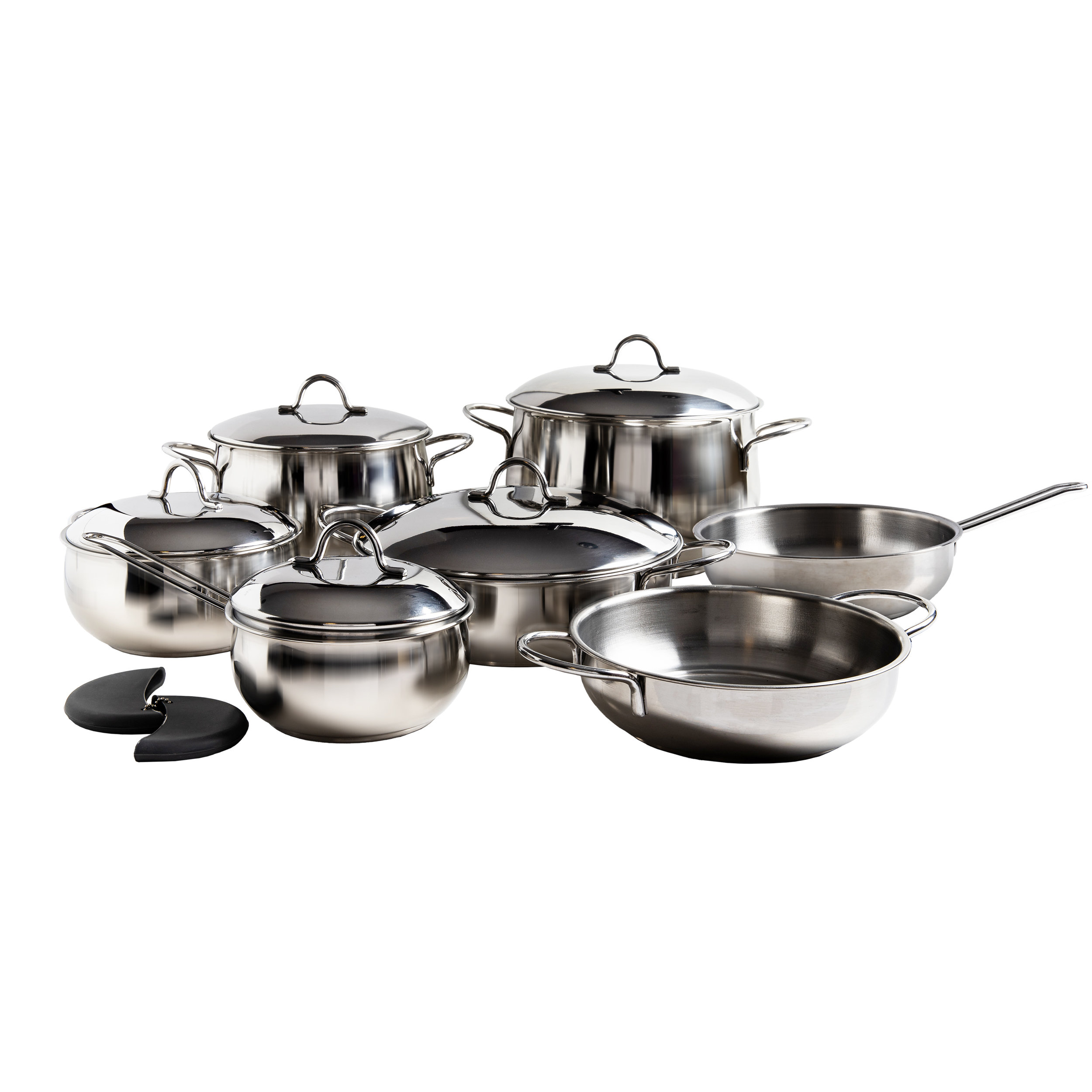 ARIMI Luna 12-Piece Italian Stainless Steel Cookware Set & Reviews ...