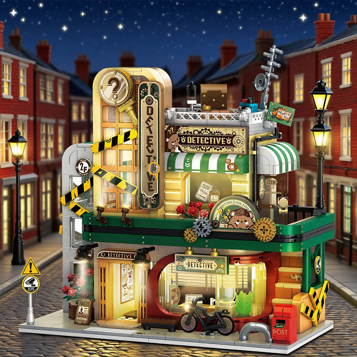 Neutral Interactive Detective Agency Building Set - 1231-piece Office ...