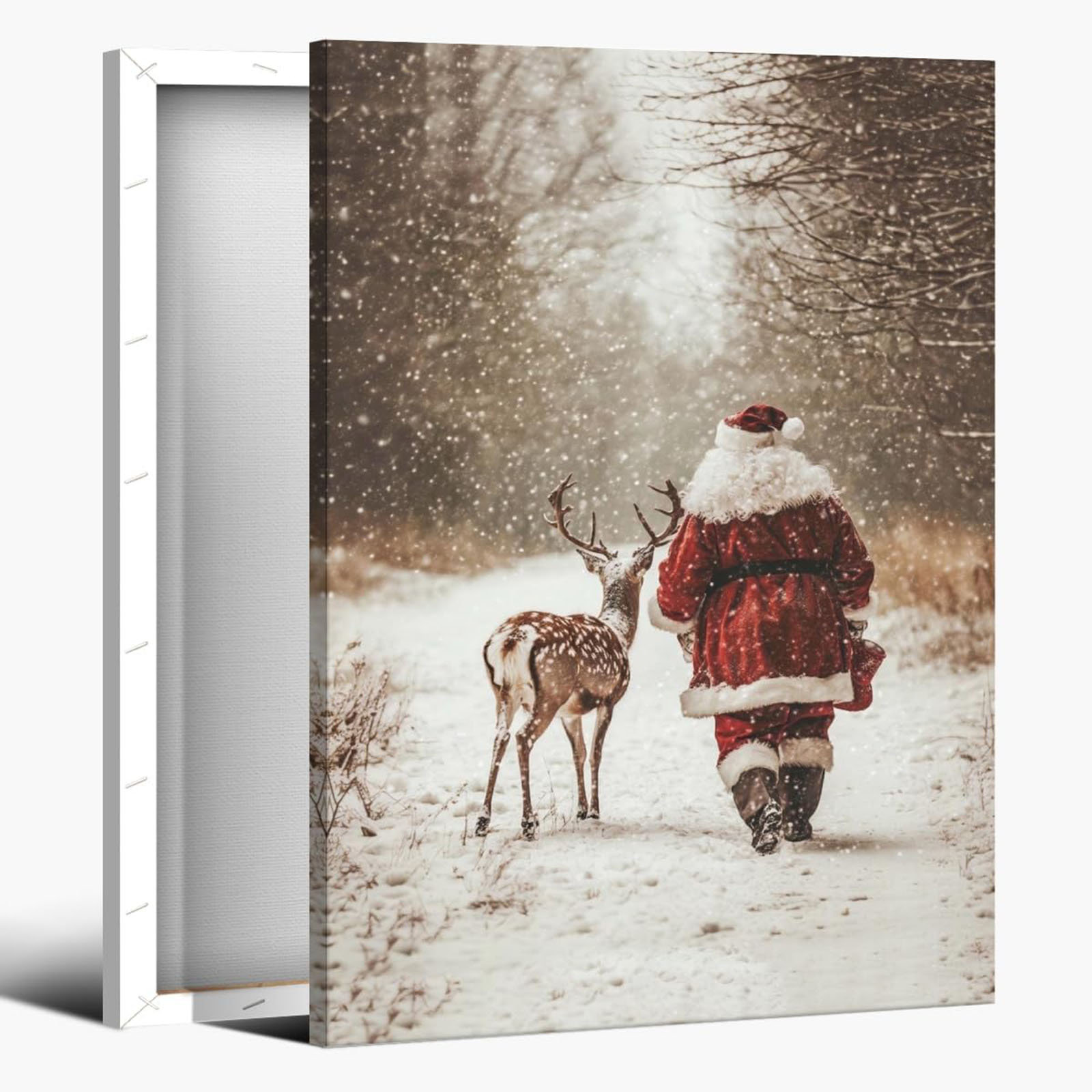 Ophelia & Co. Retro Christmas Winter Wall Art Decor Santa Claus And ...