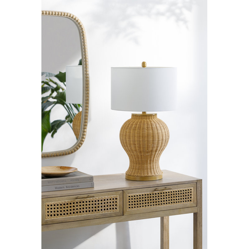 Beachcrest Home™ Bocanegra Rattan Table Lamp & Reviews | Wayfair