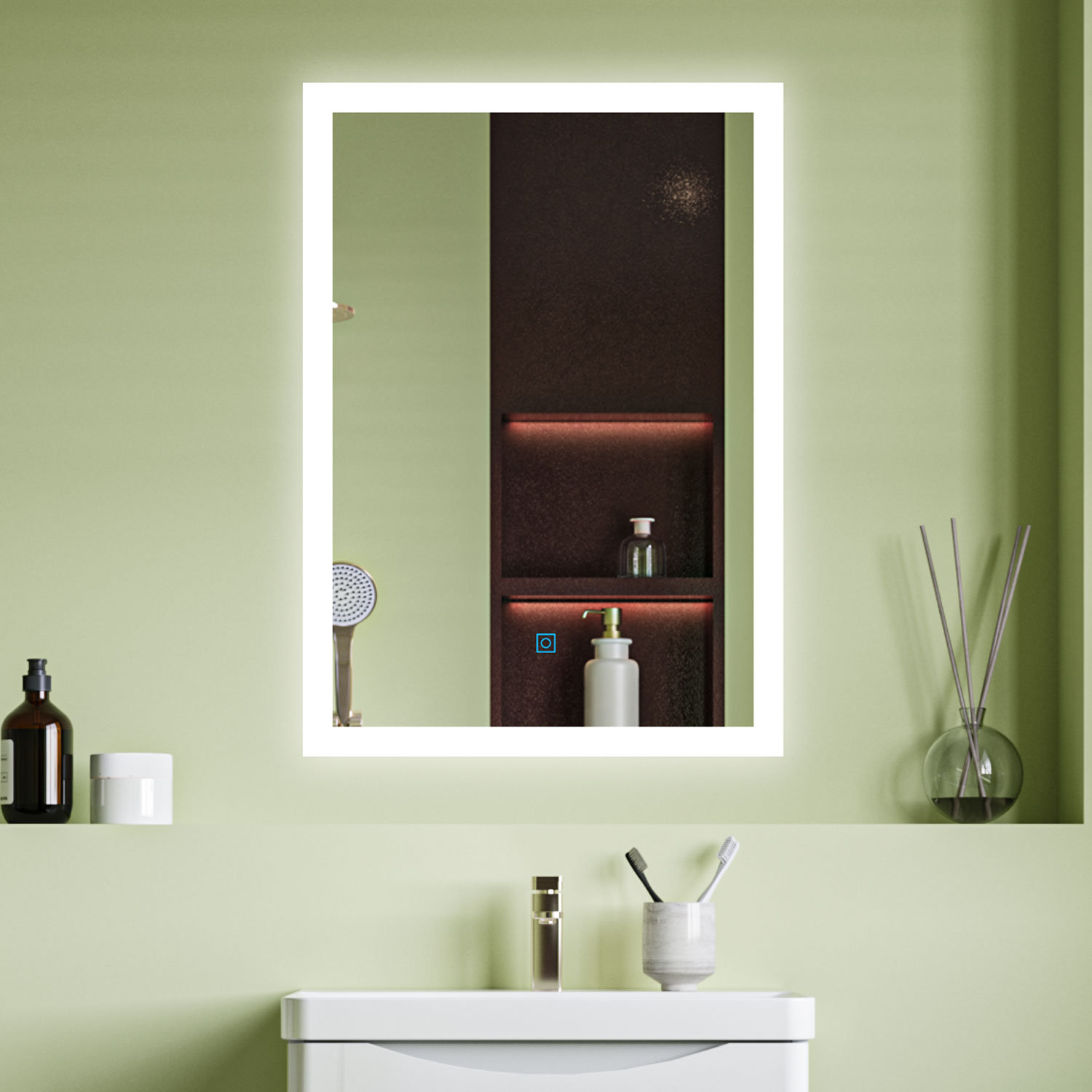 Metro Lane Aahil Rectangle Wall Mirror | Wayfair.co.uk