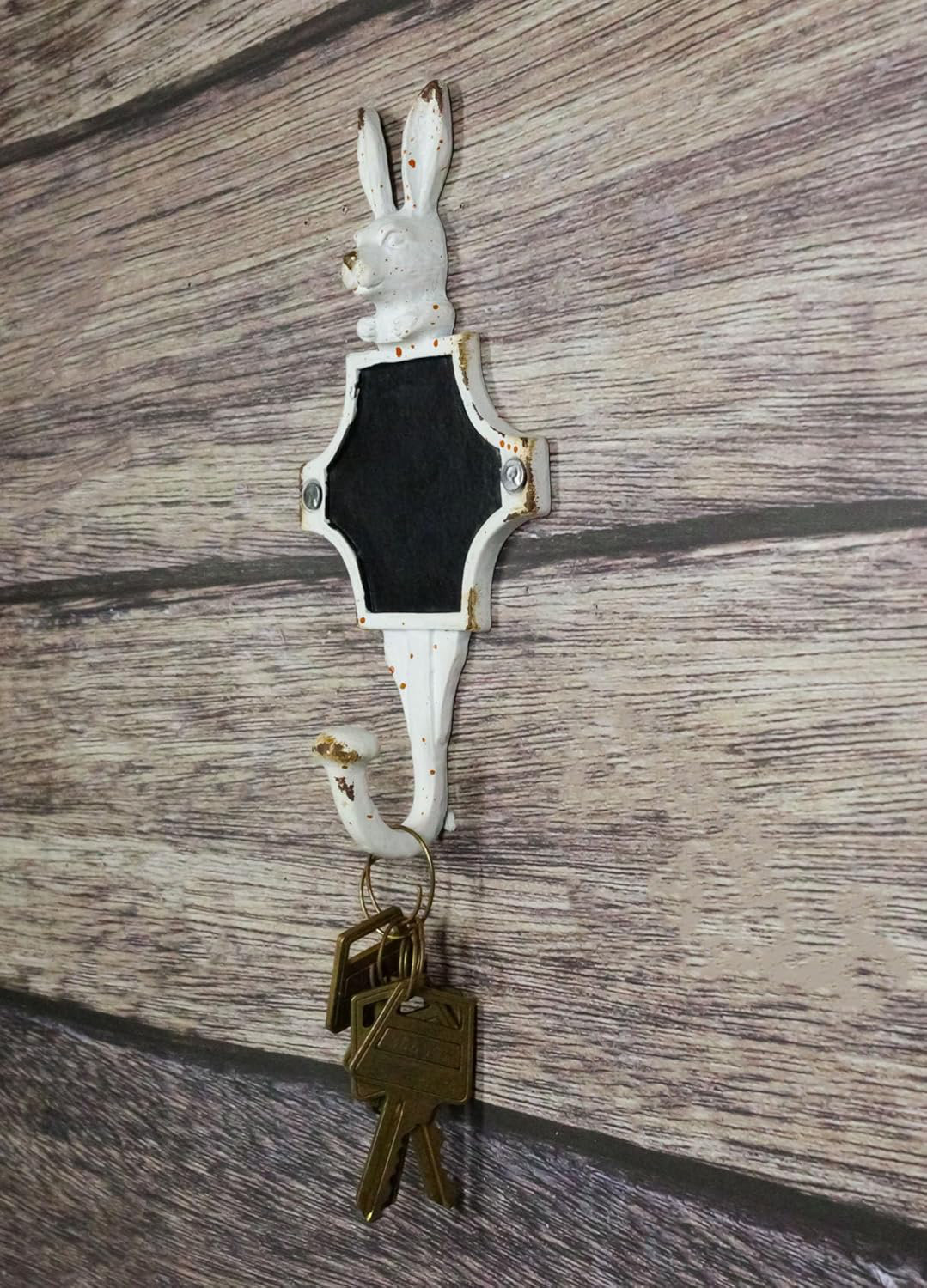 Ophelia & Co. Pack Of 2 Antique White Pewter Bunny Rabbit Head Wall ...