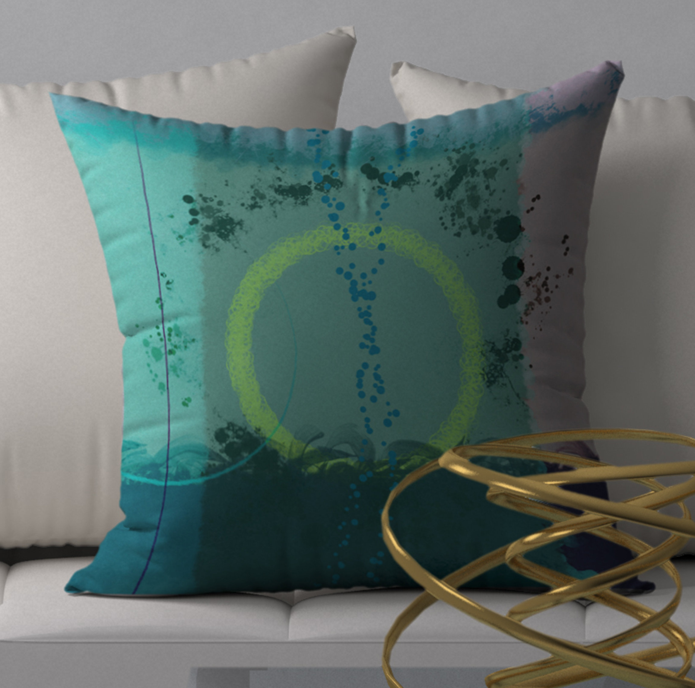 LeRoi Products Timeless Wealth Square Pillow Cover & Insert | Wayfair