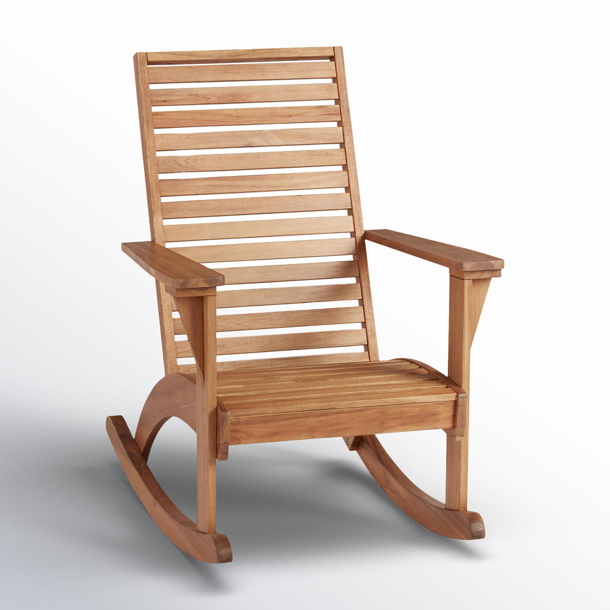 Birch Lane™ Bridgecliff Outdoor Solid Acacia Wood Rocking Chair ...