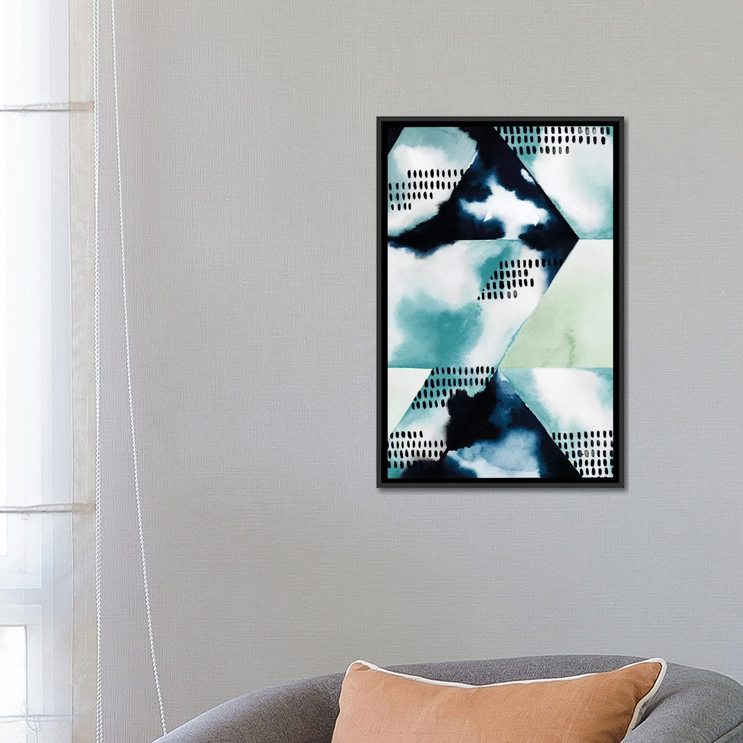 East Urban Home 'Blue Billow I' Print on Canvas - Wayfair Canada