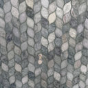 ES Stone 4" x 2" Ming Green Leaf Pattern Marble Novelty Mosaic Tile ...