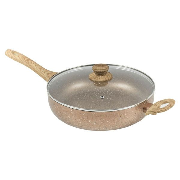 40 Cm Non Stick Fry Pan With Lid Electrical | Wayfair.co.uk