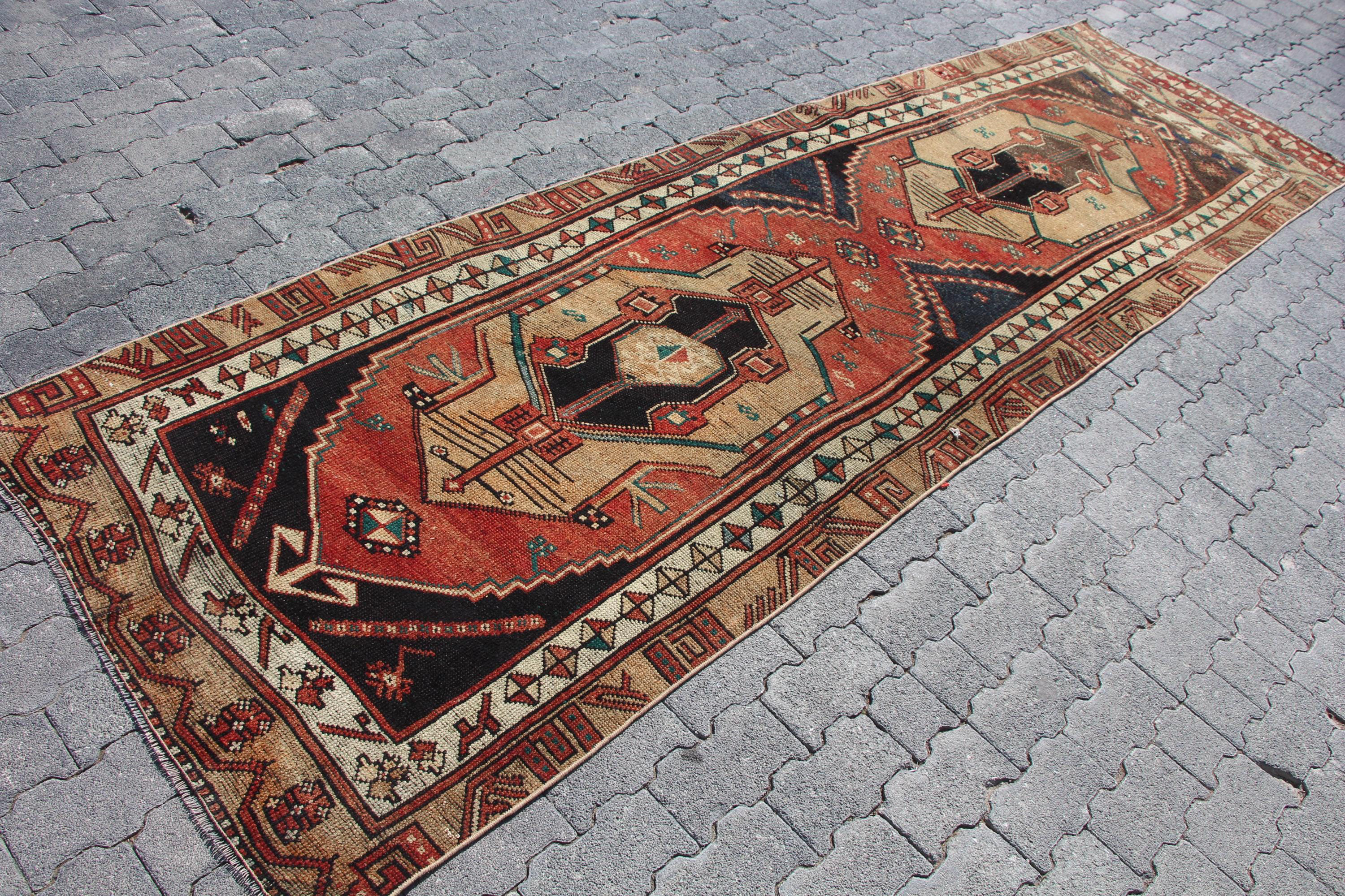 Bungalow Rose Vintage Anatolian Turkish Wool Runner Rug in Brown ...