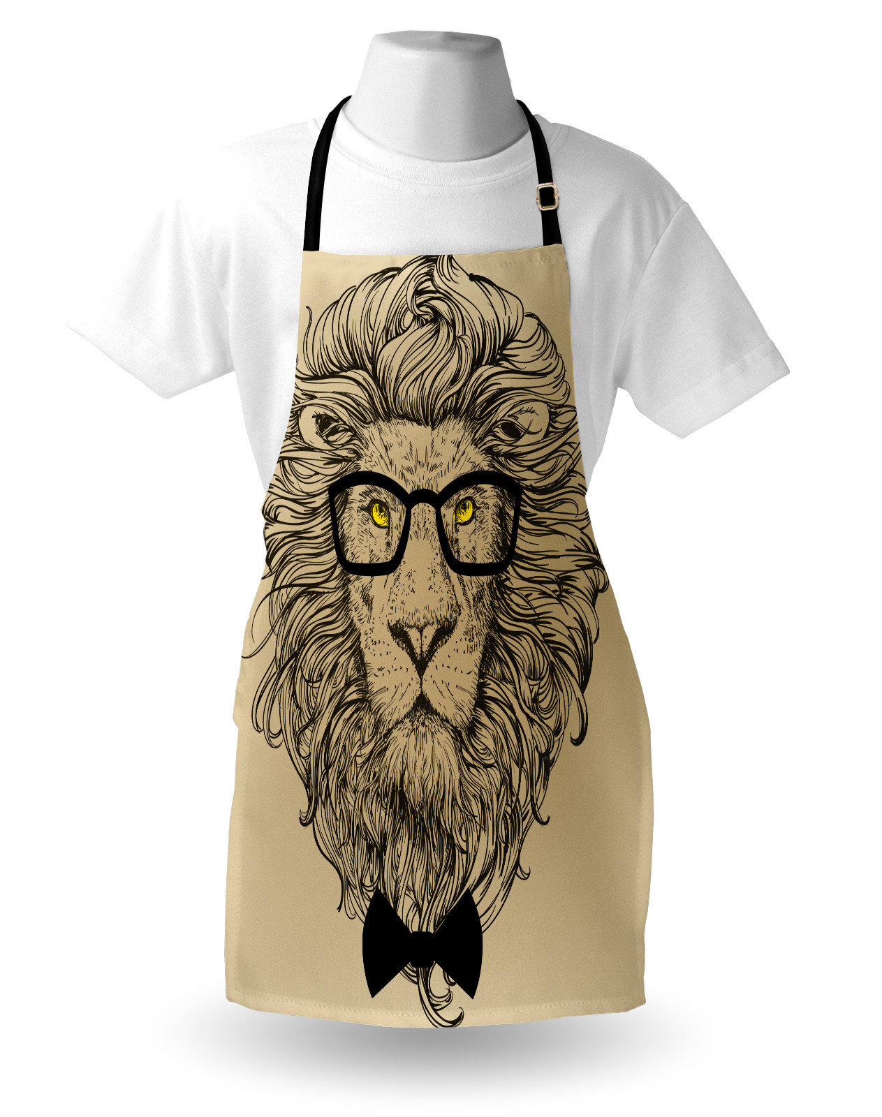 East Urban Home Indie Apron Unisex, Dandy Cool Lion Character, Adult ...