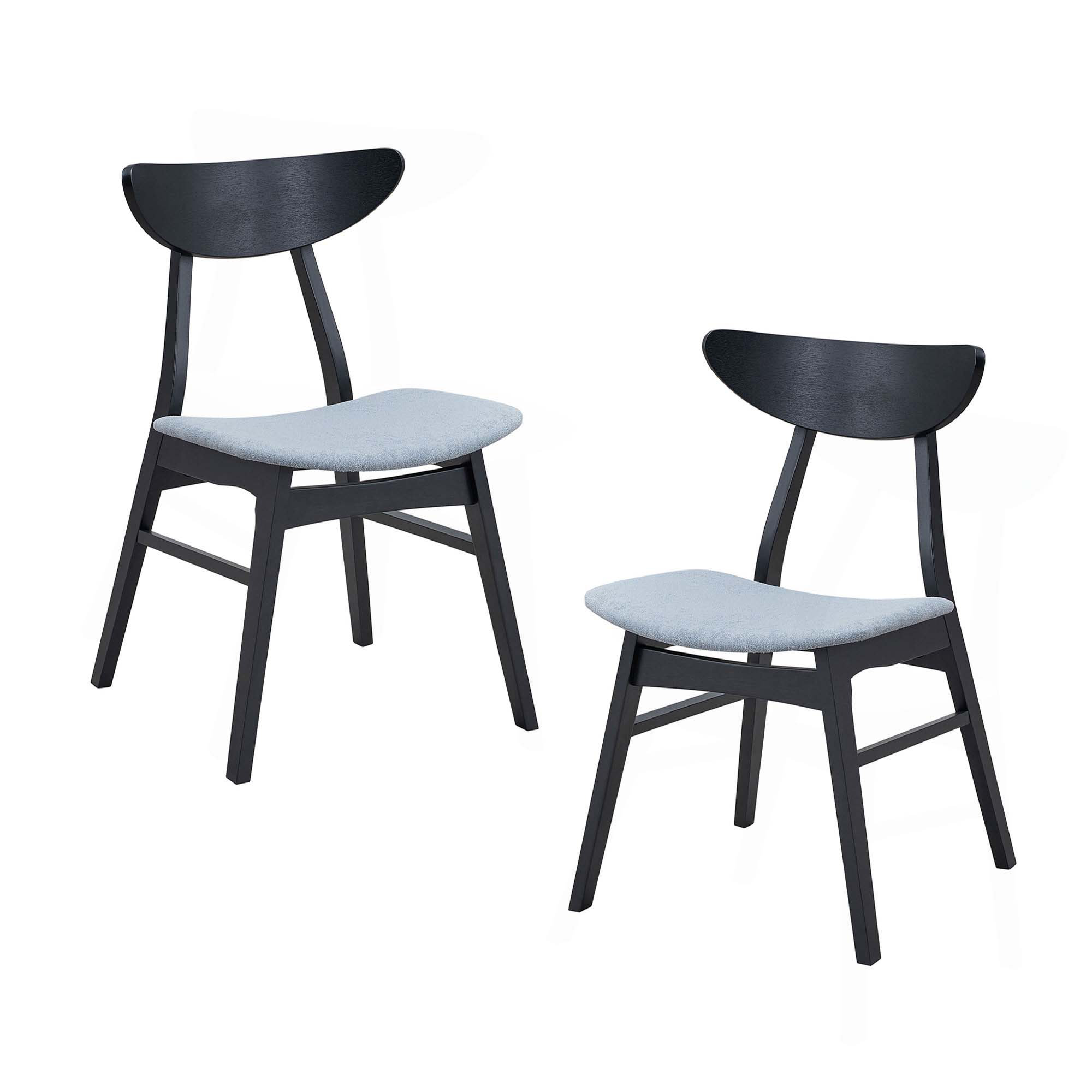 George Oliver Wooden Dining Chairs Set of 2,Modern Upholstered Kitchen ...