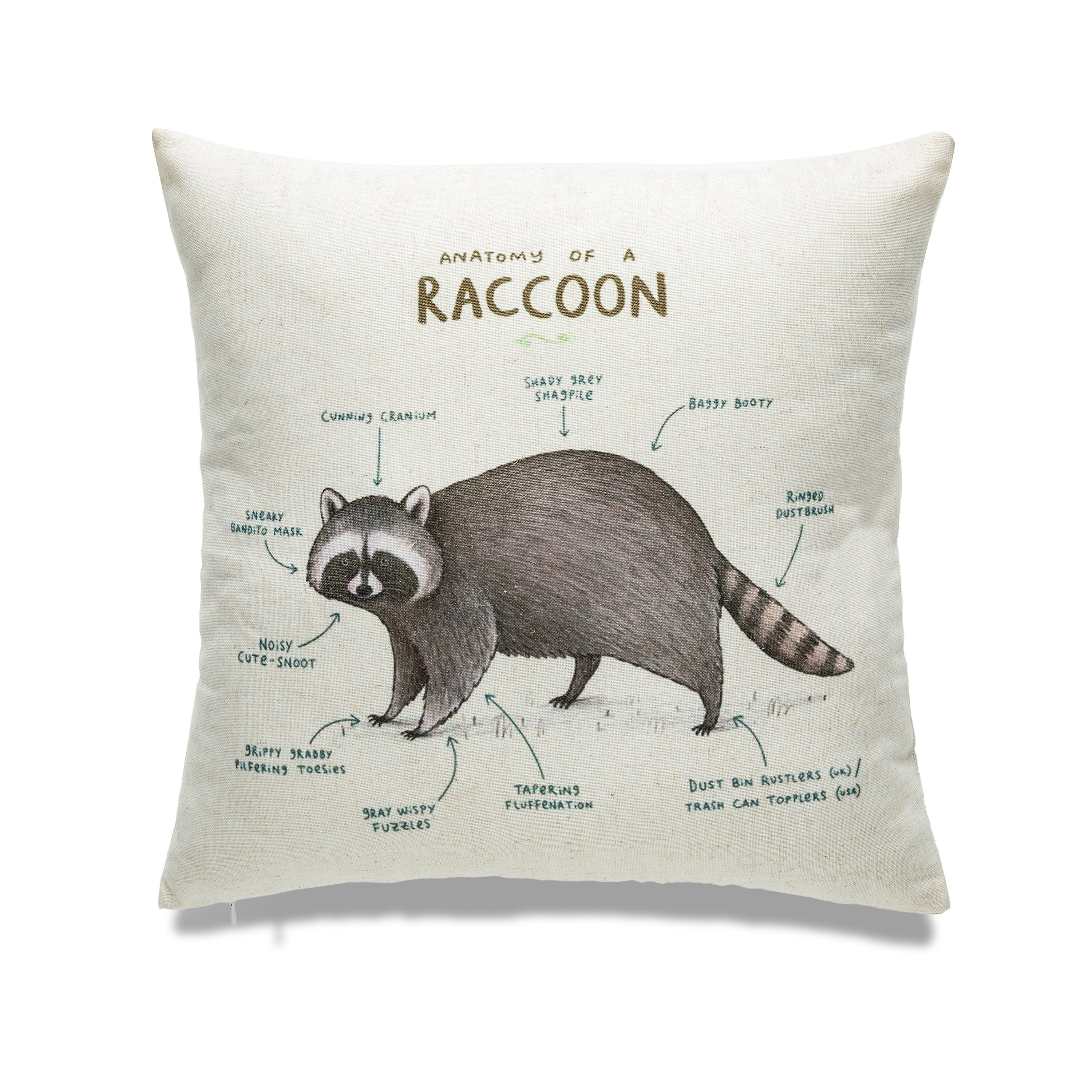 Peterborough Home Animal Animal Print Feather Linen Throw Pillow | Wayfair