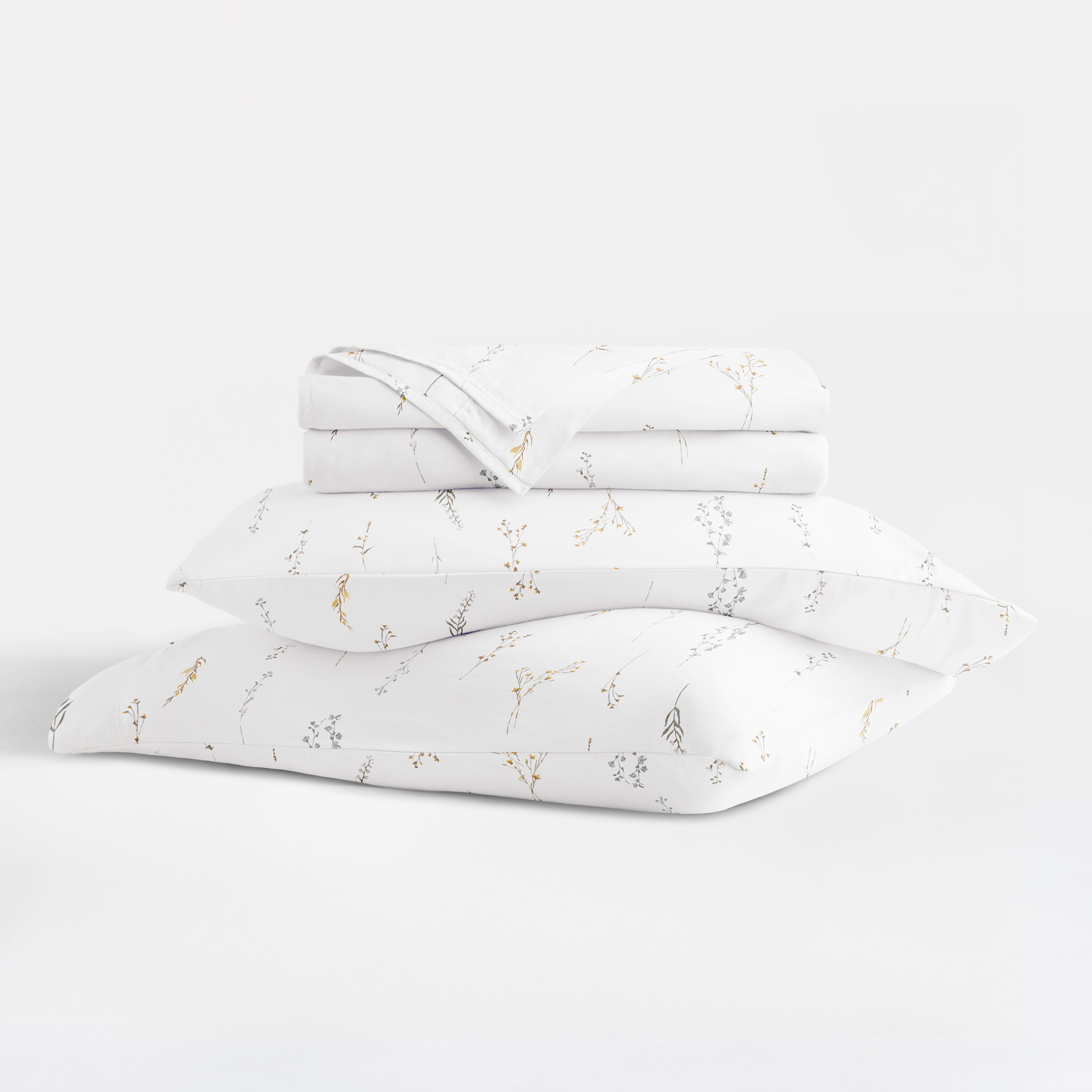 Becky Cameron Vintage Washed 100% Long-Staple Sateen Cotton Sheet Set ...