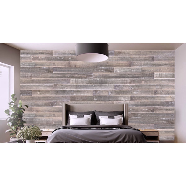 Dark Wood Wall Paneling You'll Love | Wayfair
