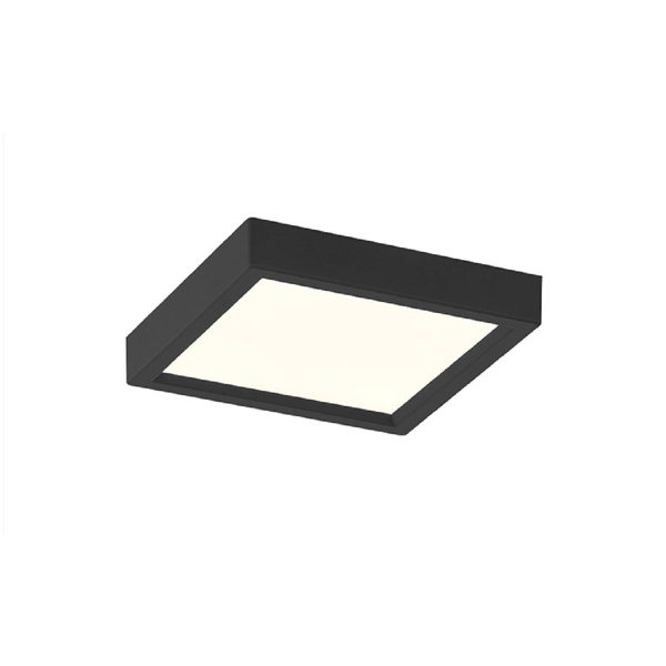 Eurofase troy LED Flushmount - Square, 15W, 5CCT, Black - Wayfair Canada