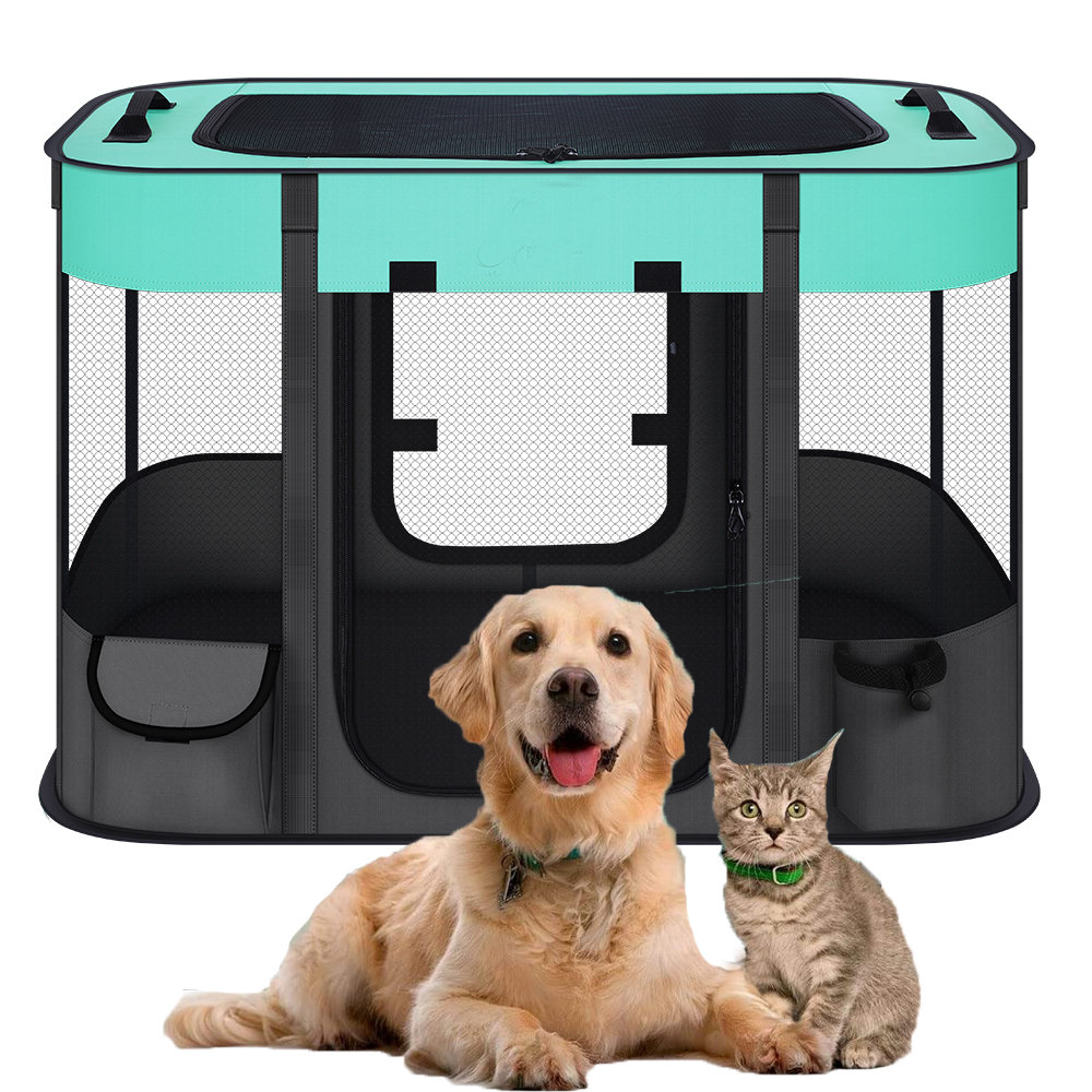 Tucker Murphy Pet™ Dalaney Playpen with Portable | Wayfair