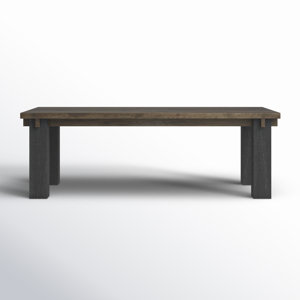Classic Home Duncan 90" Reclaimed Solid Wood Farmhouse Dining Table In ...