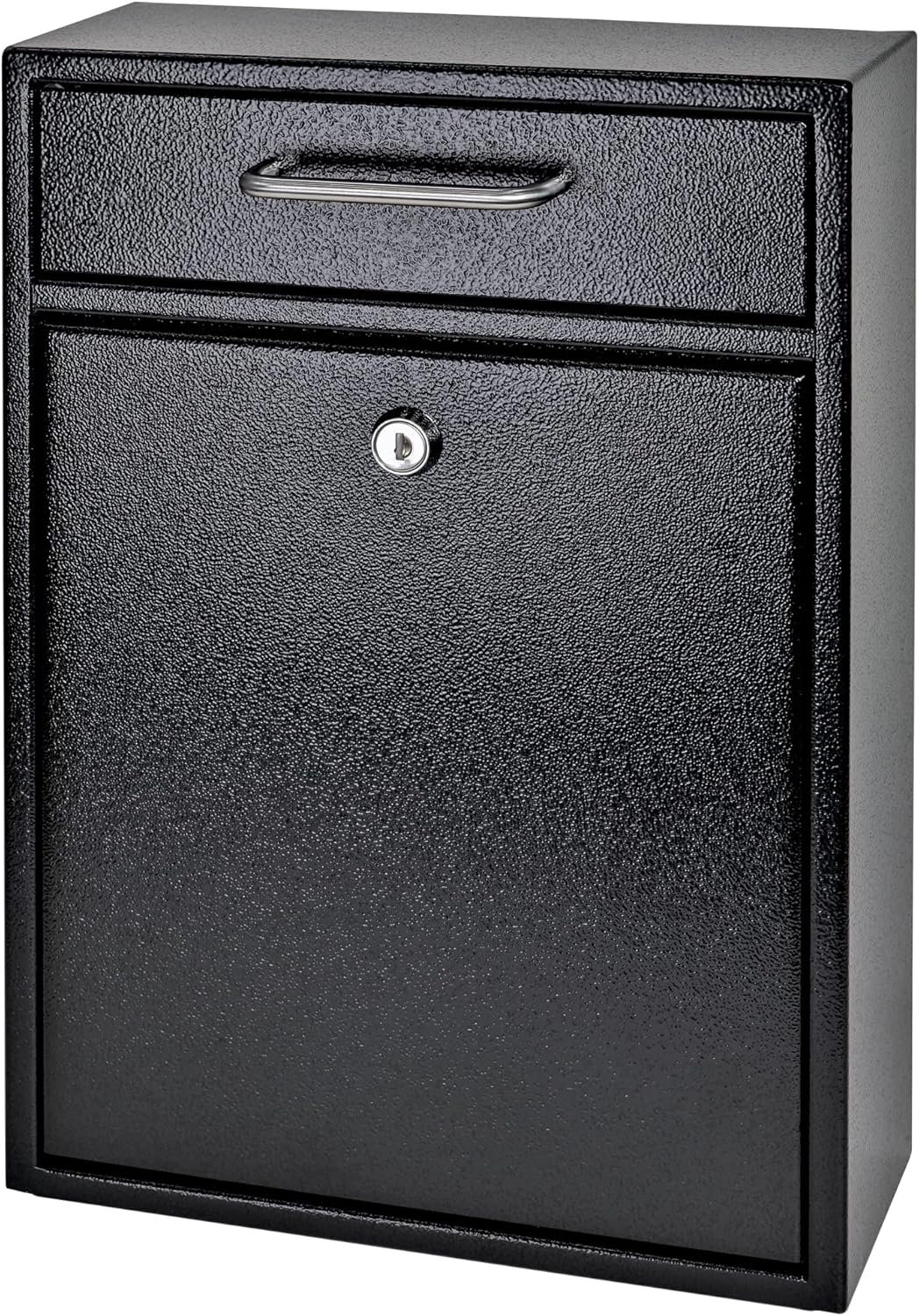 ALONSO APPLIANCES LLC High Security Steel Locking Wall Mounted Mailbox ...