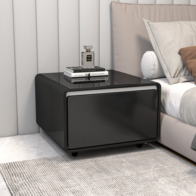 Livtab Smart End Table with Fridge and Built-In Outlets & Reviews | Wayfair