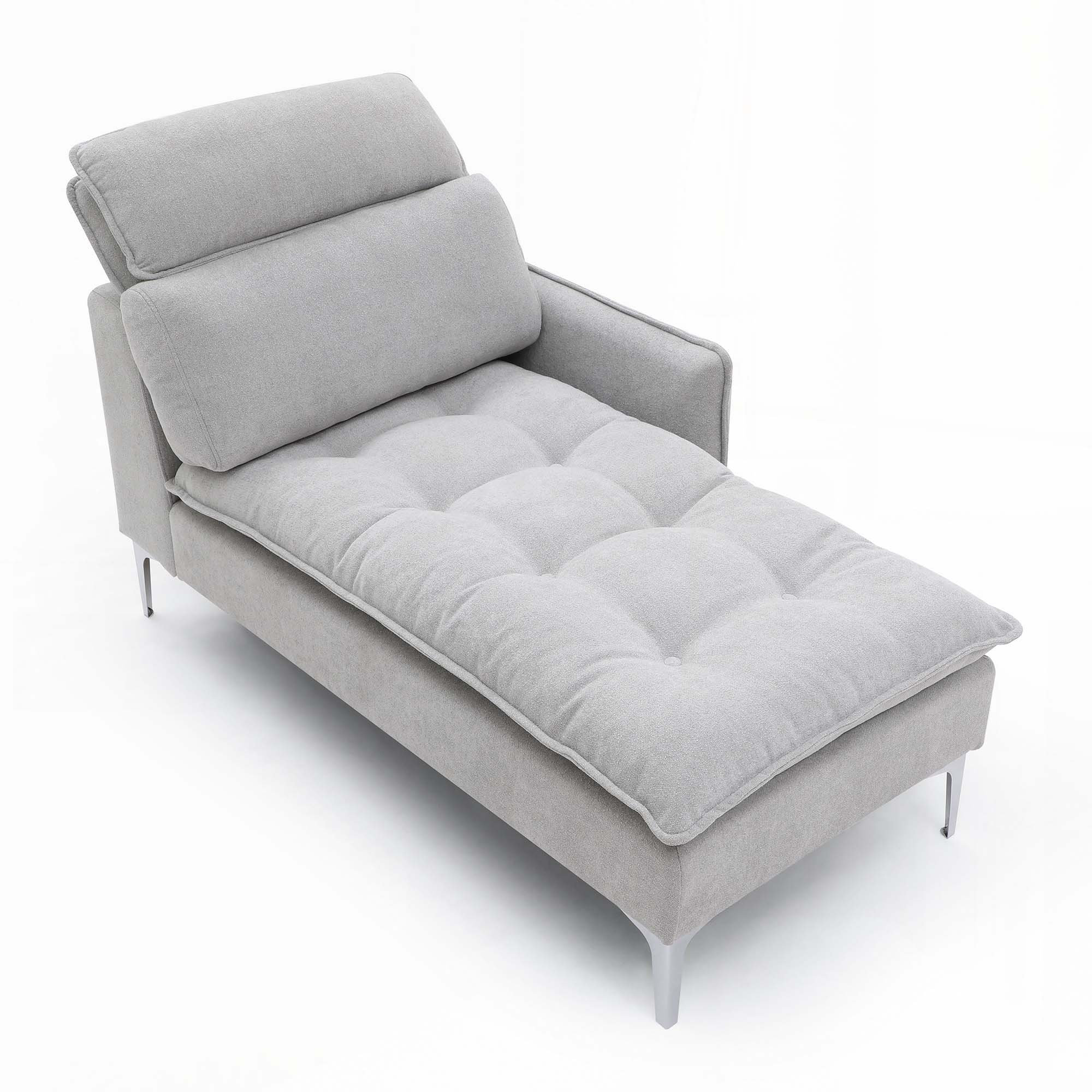 Hokku Designs Linen Upholstered Bench Chaise Lounge | Wayfair