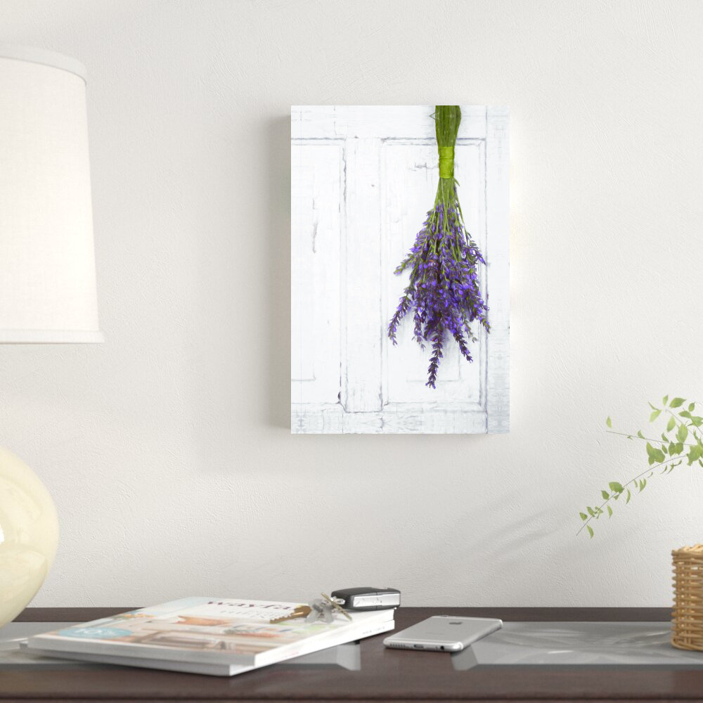 Laurel Foundry Modern Farmhouse Hanging Lavender On Canvas Painting ...