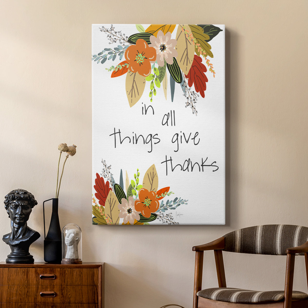 Ophelia & Co. Illustrated Impressions I -Custom Wrapped Gallery Cavas ...