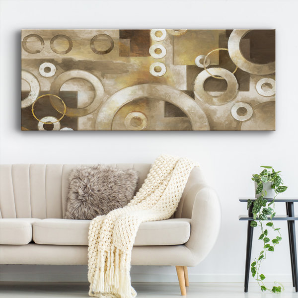 Ebern Designs Neutral Motion On Canvas Print | Wayfair