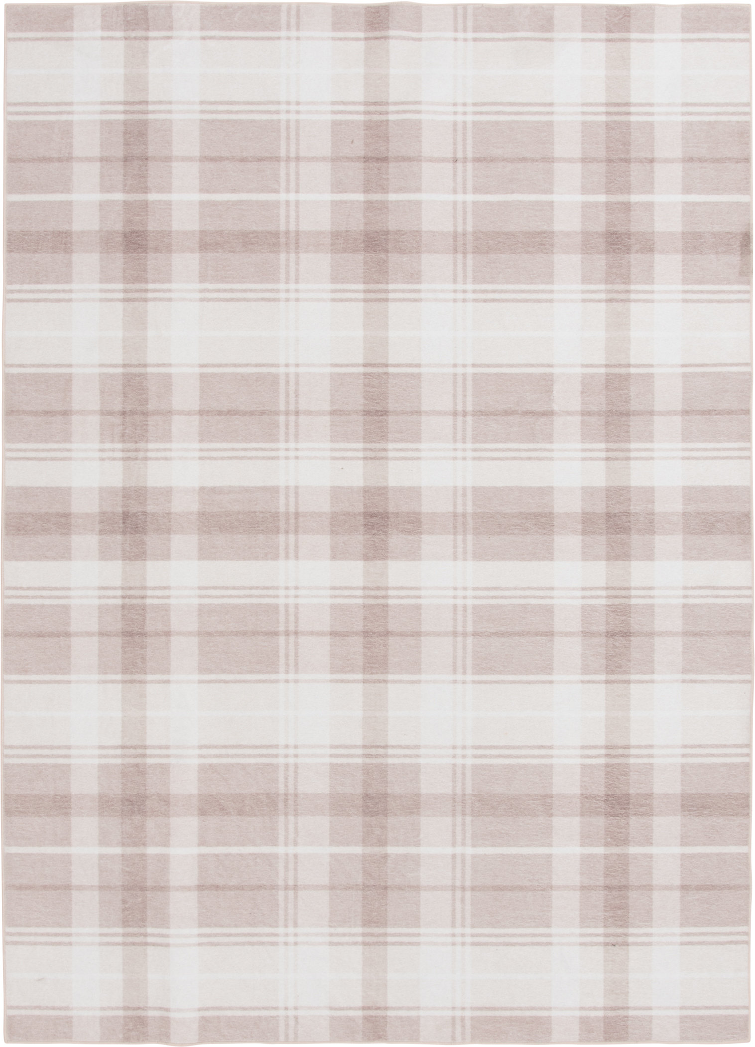 Gracie Oaks Rectangle Vasudeva Plaid Machine Woven Polyester Area Rug ...