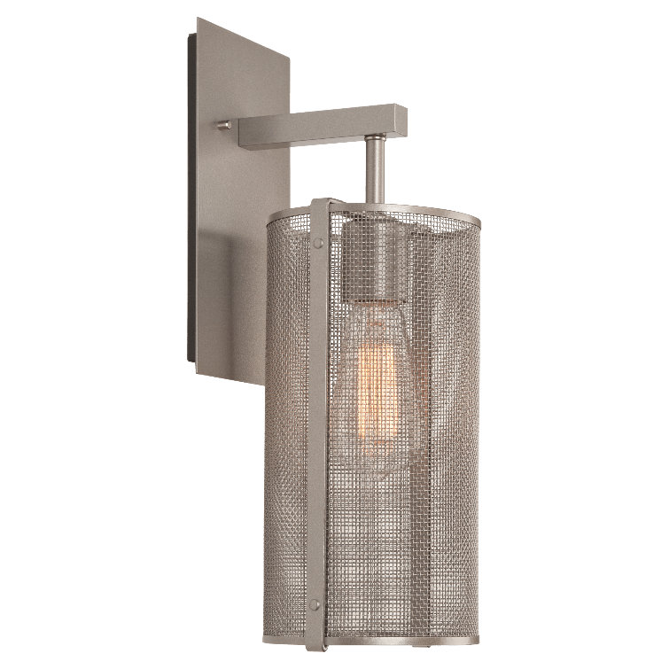 Hammerton Studio Uptown Mesh 1 - Light Dimmable Armed Sconce | Wayfair