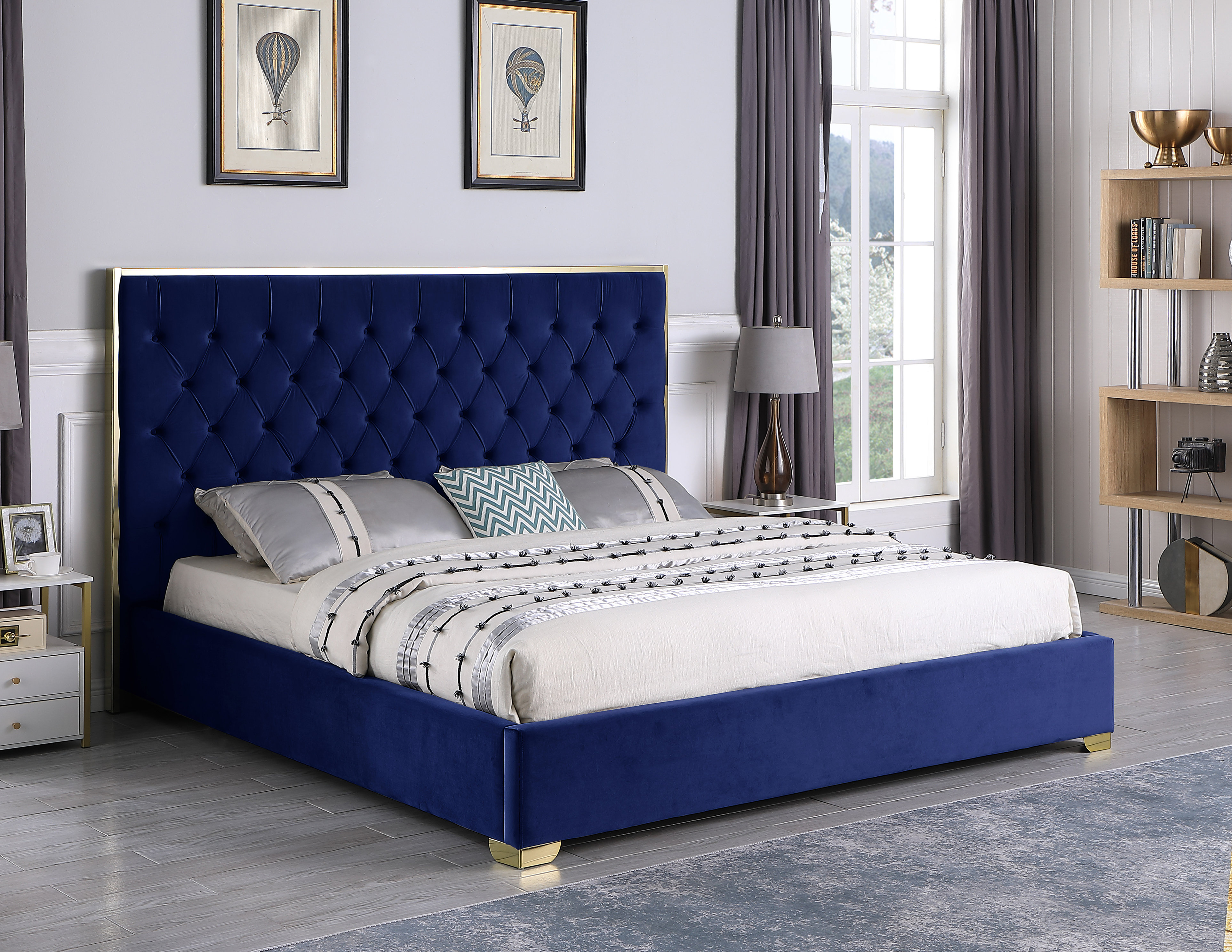 Everly Quinn John-Hendry Tufted Upholstered Platform Bed & Reviews ...