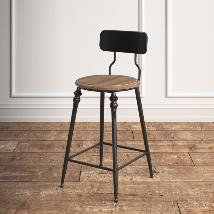 Kelly Clarkson Home Meredith Solid Wood Counter Stool & Reviews | Wayfair