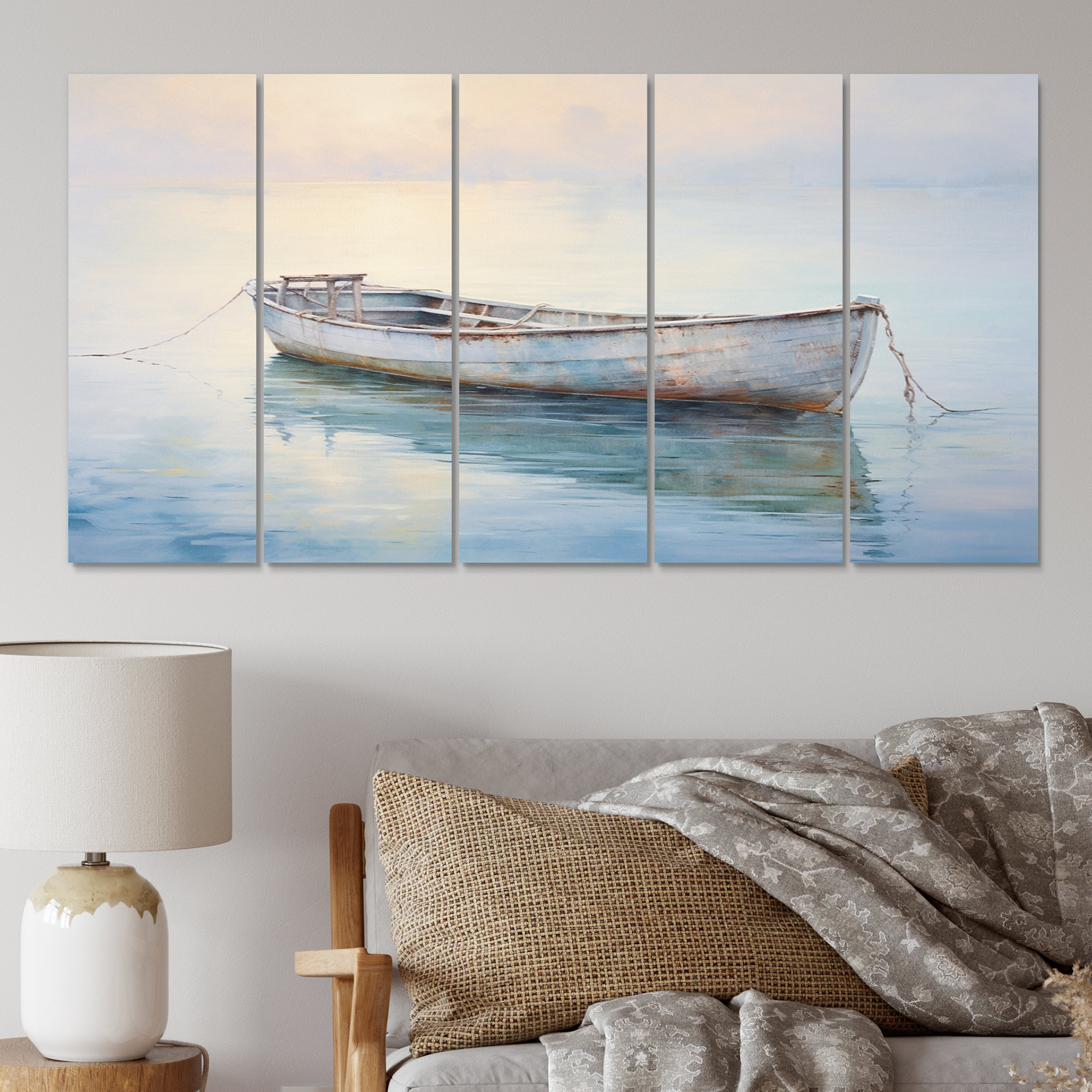 Breakwater Bay Boat Ethereal Waters I - Transportation Metal Art Print ...