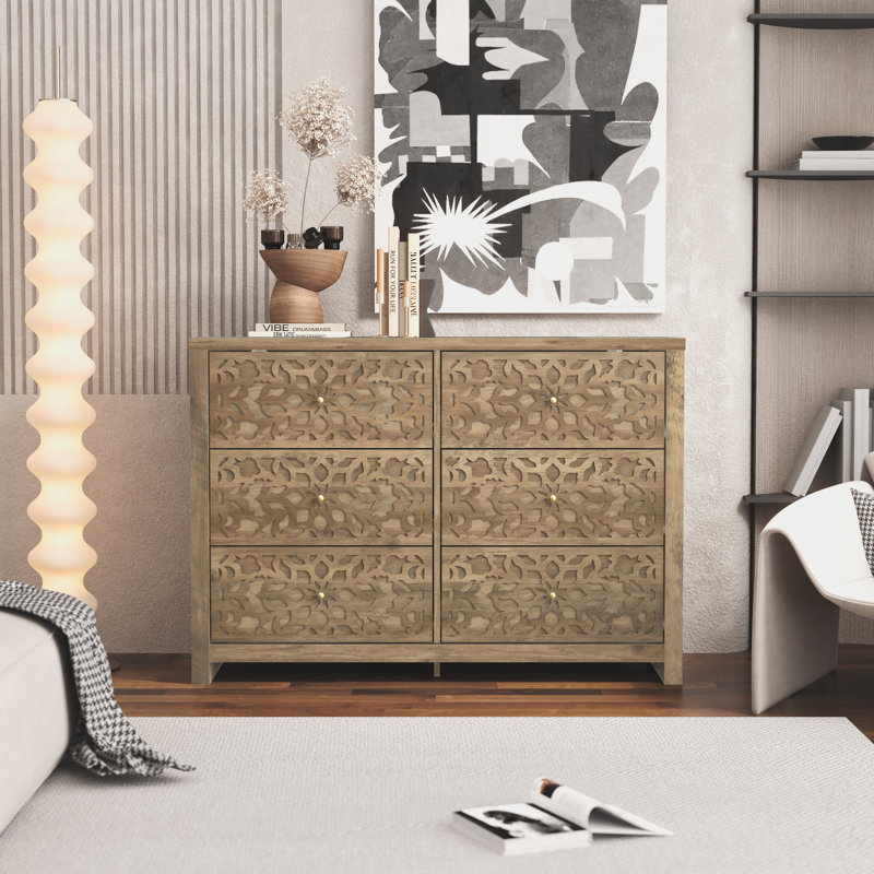 Langley Street Lukasik 6 - Drawer Dresser & Reviews | Wayfair