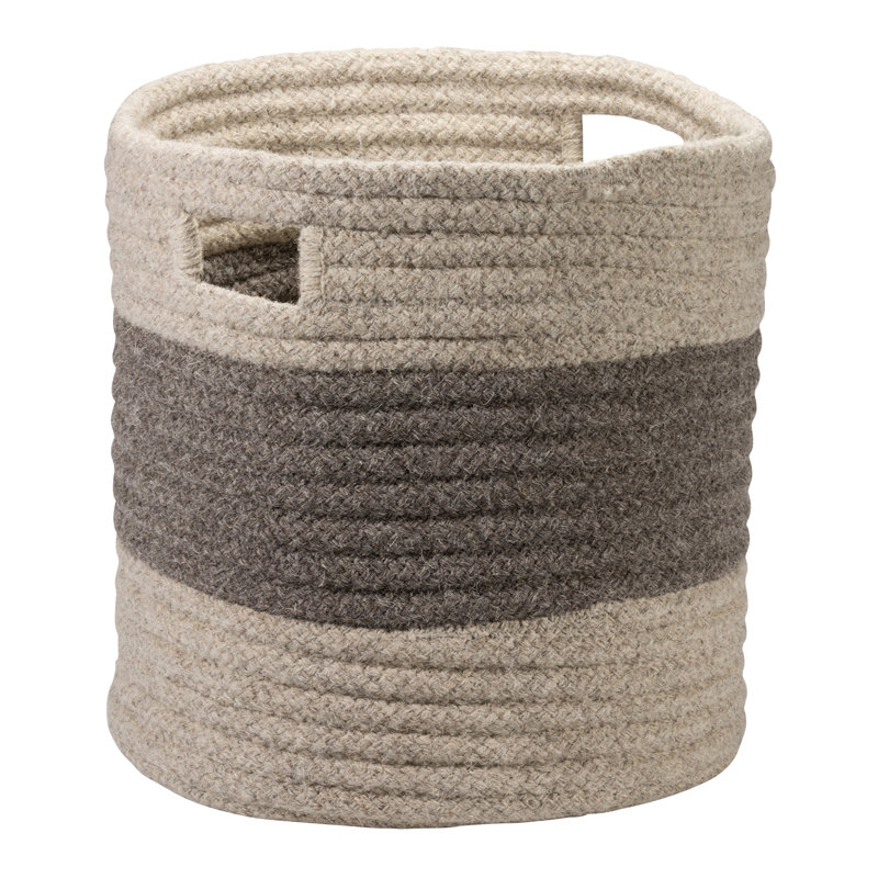 Gracie Oaks Fabric Wool Basket | Wayfair